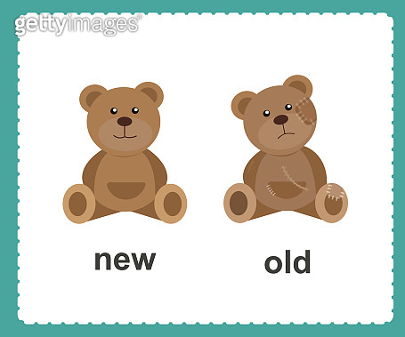 Opposite English Words old and new vector illustration (950507306) 일러스트 ...