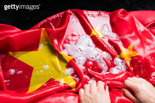 Hands Washing Chinese Flag - Change China/Corruption Concept (915340488 ...