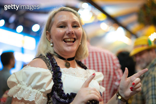 German descent woman dancing in Beer Fest in Blumenau, Santa Catarina ...
