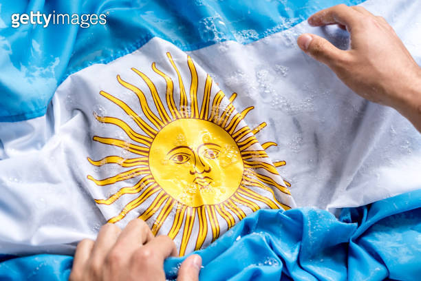 Hands Washing Argentina Flag - New Argentina/Corruption Concept ...