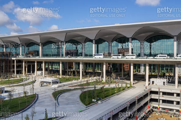 New Istanbul Airport Terminal. Third Istanbul Airport, External view ...