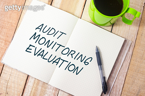Evaluation, Business Audit Monitoring Motivational Words Quotes Concept ...