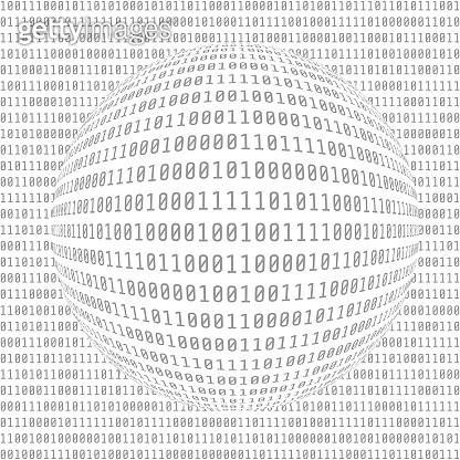 Binary Computer Code. Digital Data. Abstract Matrix Background. Hacker concept. Vector ...