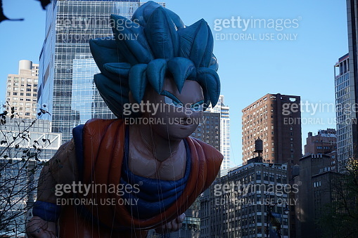 dragon ball super balloon during the Thanksgiving Day parade ...