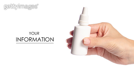 Nasal spray for nose in hand pattern 이미지 (1003750740) - 게티이미지뱅크