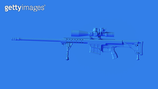Blue Large Caliber Sniper Rifle 이미지 (1085683874) - 게티이미지뱅크