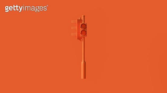 Orange Traffic Light Signals (1038026606) - 게티이미지뱅크
