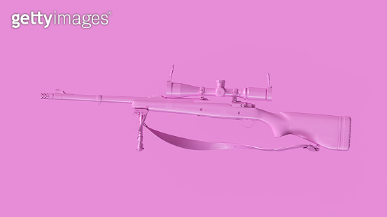 Pink Vintage Sniper Rifle (1083252556) - 게티이미지뱅크