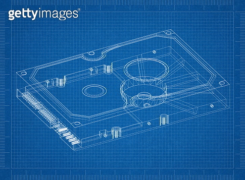 Hard Disk blueprint 이미지 (964143124) - 게티이미지뱅크