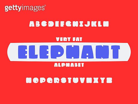 Elephant font. Vector alphabet 이미지 (1035493326) - 게티이미지뱅크