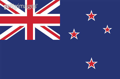 Flag of the New Zealand State also known as Aotearoa. (992774778) 일러스트 ...