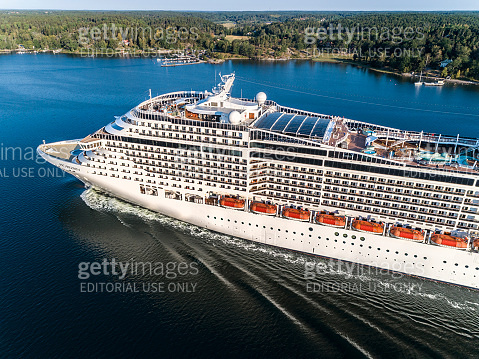MSC Preziosa Cruiser Ship passing by in the Stockholm Swedish ...