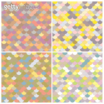 Fish scales. Tile. Mosaic. Seamless pattern. Roof tiles. 이미지 (912928844 ...