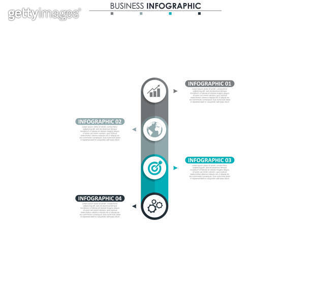 Business data. Process chart. Abstract elements of graph, diagram with ...