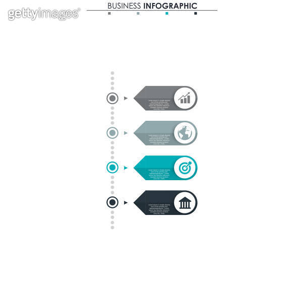 Business data. Process chart. Abstract elements of graph, diagram with ...