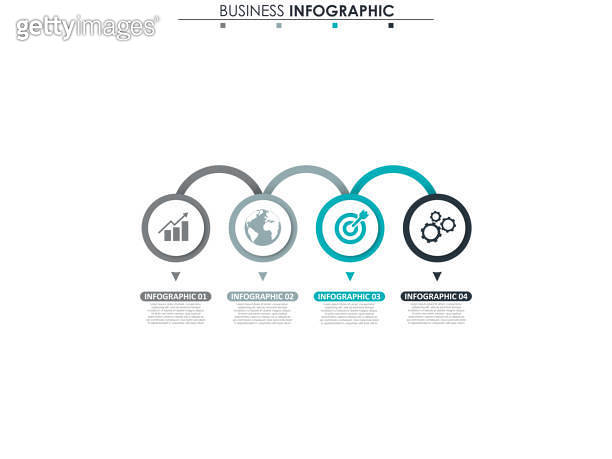 Business data. Process chart. Abstract elements of graph, diagram with ...