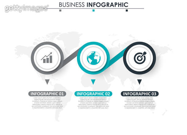 Business data. Process chart. Abstract elements of graph, diagram with ...
