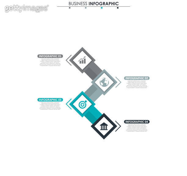 Business data. Process chart. Abstract elements of graph, diagram with ...