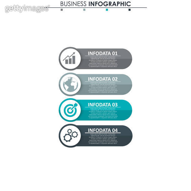 Business data. Process chart. Abstract elements of graph, diagram with ...