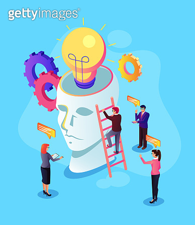 Group of people businessman office workers characters working together ...