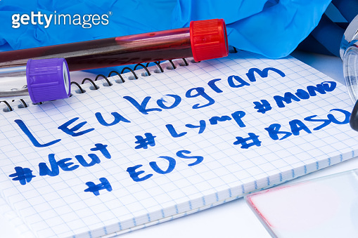 Leukogram count procedure of leukocytes or white blood cell test ...