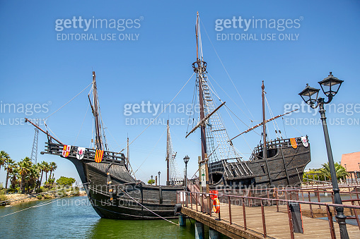 La Pinta ship from Christopher Columbus. 이미지 (1025685304) - 게티이미지뱅크