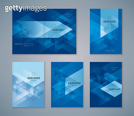 Cover Book Design Set, Triangle Background vector Template Brochures 이미지 (920555326) - 게티이미지뱅크