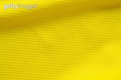 Yellow color football jersey clothing fabric texture sports wear ...