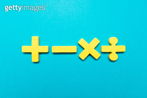 Symbols of Four fundamental arithmetic operations, addition ...