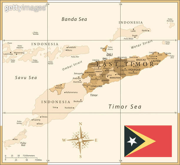 25 -East Timor - Vintage Golden 10 이미지 (1054984874) - 게티이미지뱅크