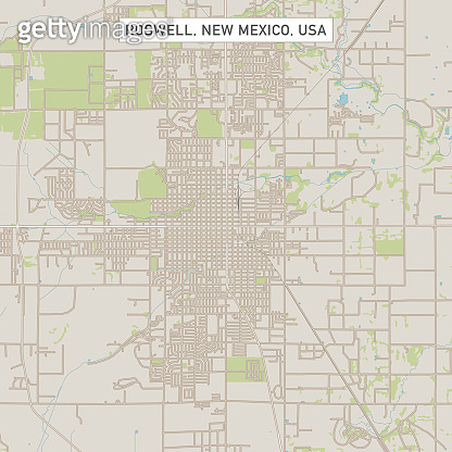 Roswell New Mexico US City Street Map (970847218) - 게티이미지뱅크