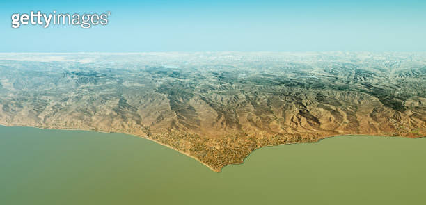 Malibu 3D Render Topographic Map Horizon (1080817590) 일러스트, 무료 일러스트 ...