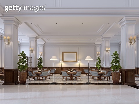 Waiting area in the beautiful interior of a luxury hotel. 이미지 ...