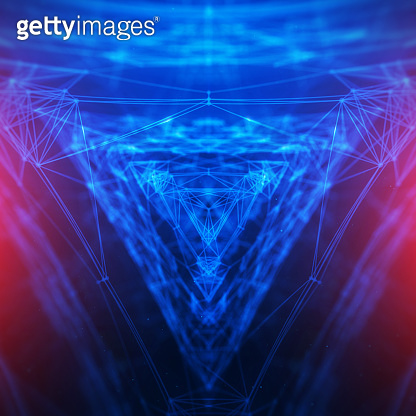 Abstract geometric figure with multiple connections. 이미지 (1083663478 ...