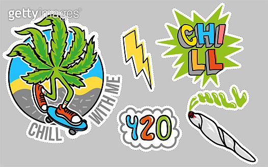 Chill sticker set 이미지 (960055172) - 게티이미지뱅크