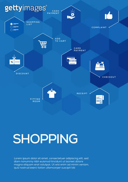 Shopping. Brochure Template Layout, Cover Design (1019376468) 일러스트, 무료 ...