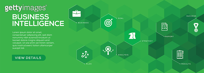 Business Intelligence Banner Design 이미지 (904127912) - 게티이미지뱅크