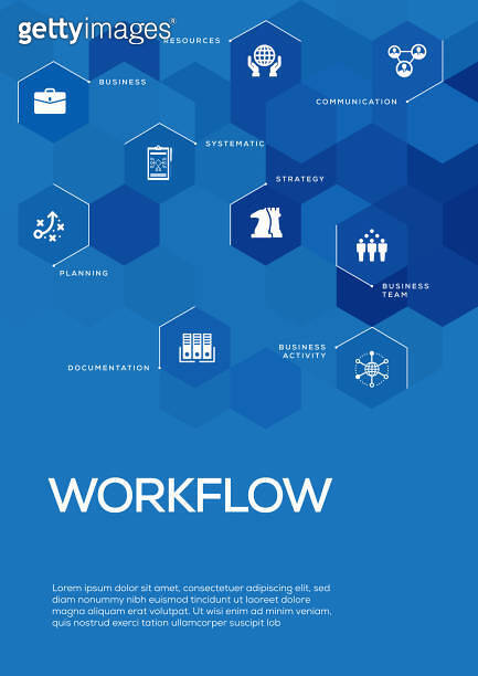 Workflow. Brochure Template Layout, Cover Design (1019995258) 일러스트, 무료 ...