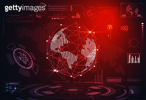 abstract technology ui futuristic concept world digital hud interface ...