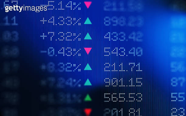 Financial and Technical Data Analysis Graph Showing Stock Market Trends ...