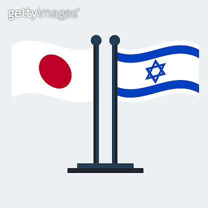 Flag Of Japan And Israel.Flag Stand. Vector Illustration 이미지 (993578702 ...