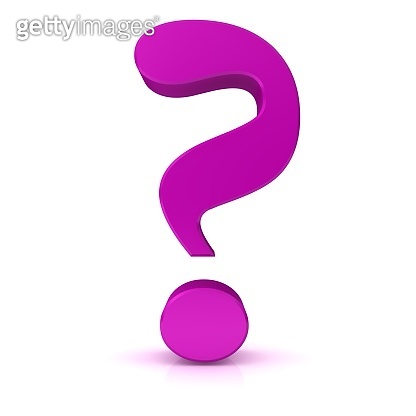question mark 3d pink interrogation point asking sign punctuation mark ...