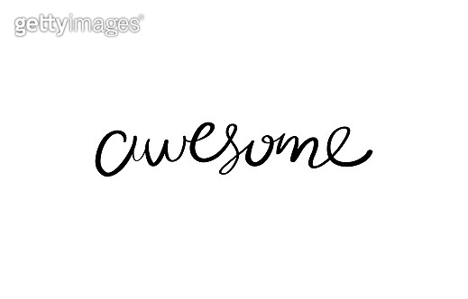 Awesome word / Vector illustration design 이미지 (1037644240) - 게티이미지뱅크