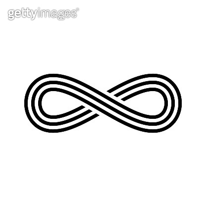 Infinity symbol icon. Representing the concept of infinite, limitless ...