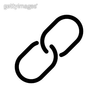 Chain icon. Symbol of hyperlink. Outline modern design element. Simple ...