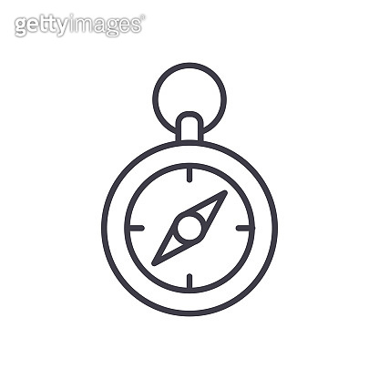 Terrain compass orientation black icon concept. Terrain compass ...