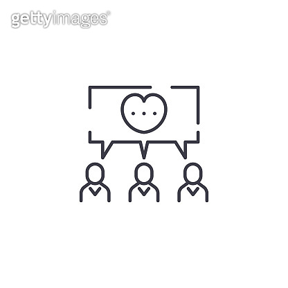 Common cause linear icon concept. Common cause line vector sign, symbol ...