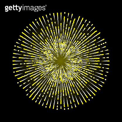 Gold halo angel ring in shape of fire circle made of flakes. Isolated ...