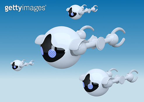 Spherical robot 3D modeling provided with artificial intelligence ...