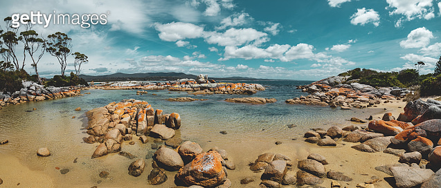 Binalong Bay, Bay of Fires, Tasmania 이미지 (955874828) - 게티이미지뱅크